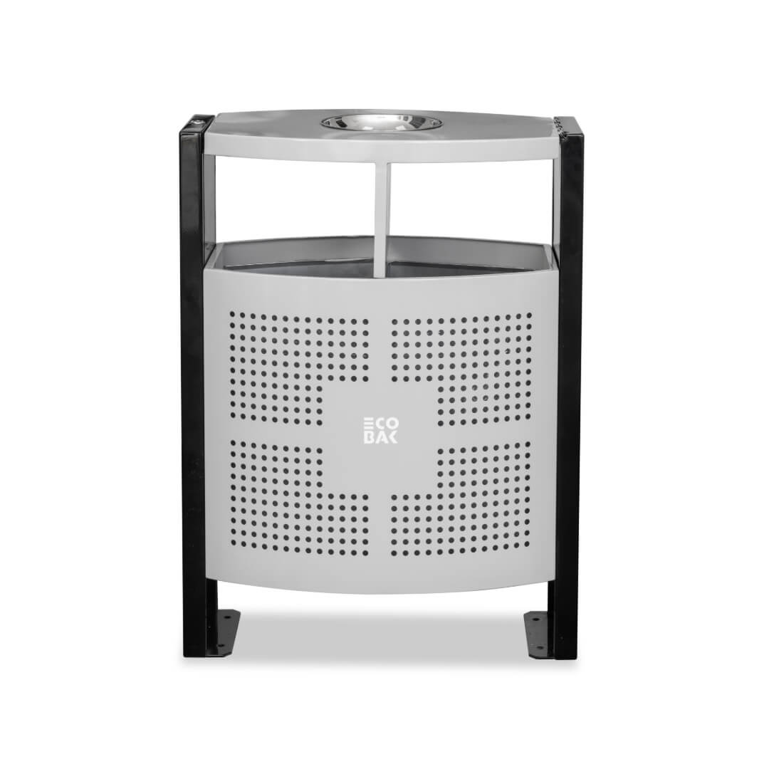 Electro Galvanised Duo Recycling Bin - 70L - RB-CMSS – Ecobak by Pioneer